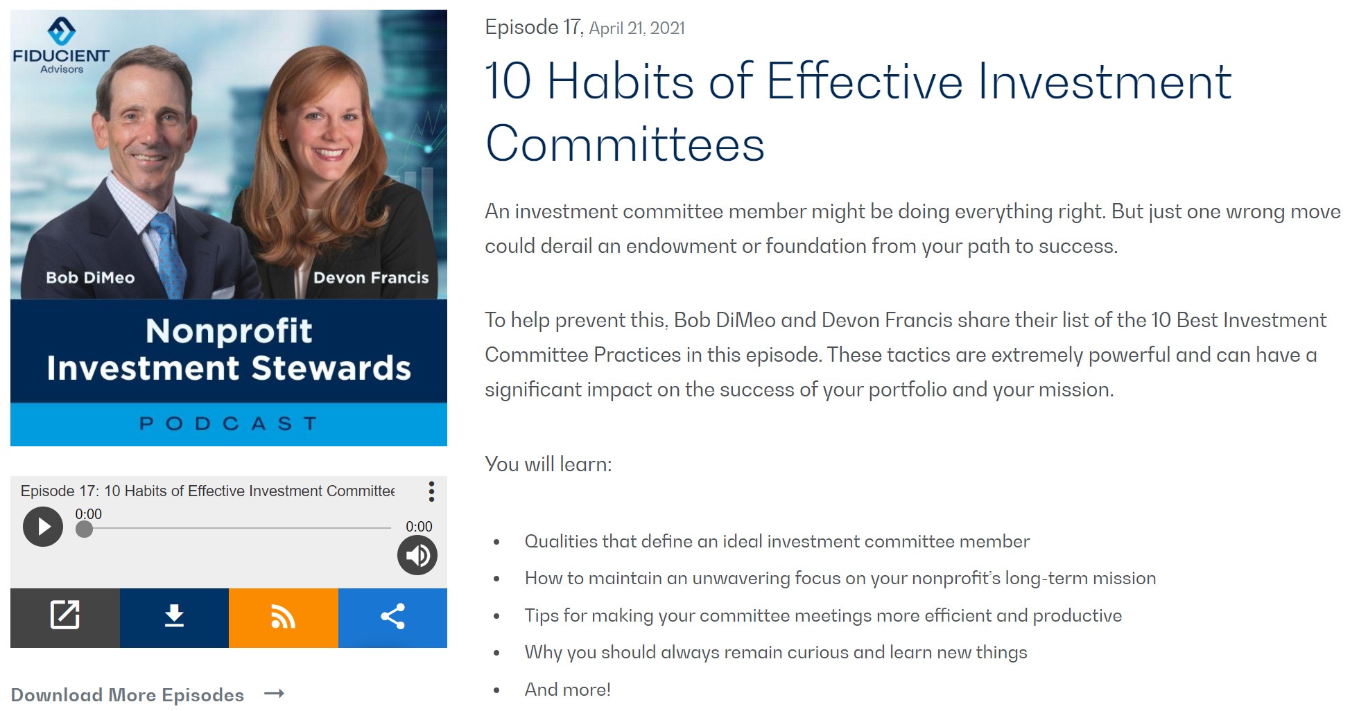 How To Make Your Investment Committee More Effective - Fiducient Advisors